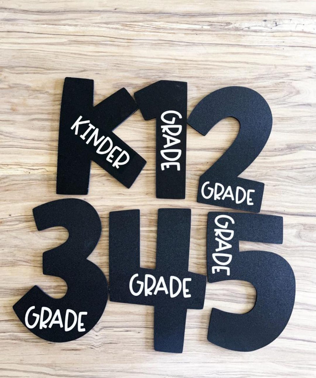 Grade Level Cut Out Signs - Etsy