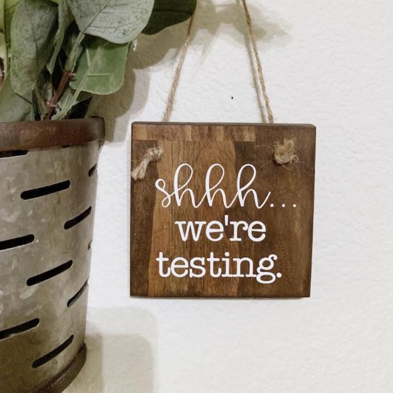 Testing in Progress Sign - Etsy
