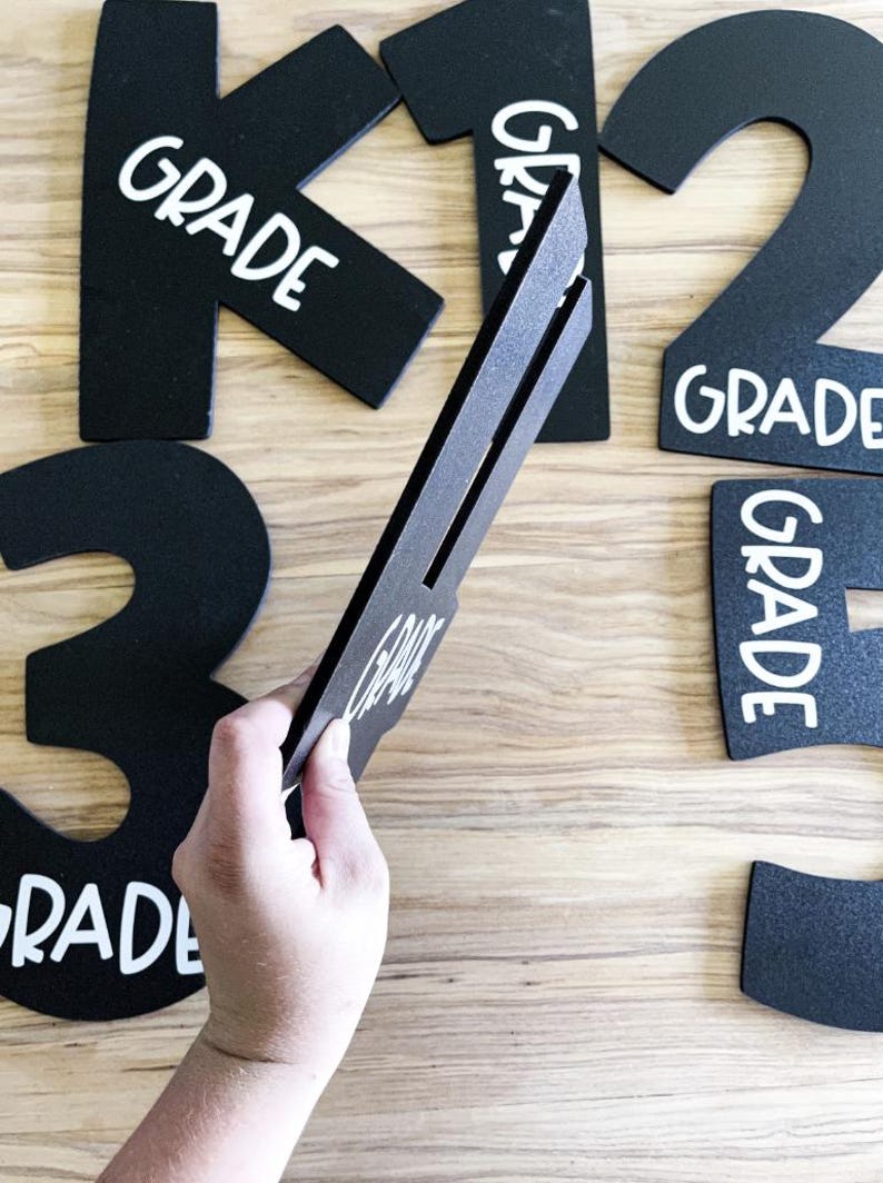 Grade Level Cut Out Signs - Etsy