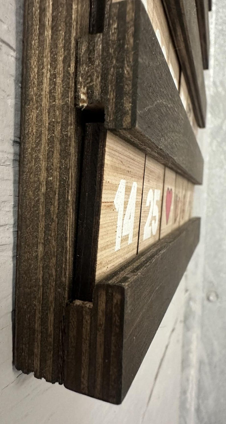 Farmhouse-style Perpetual Family Calendar – Custom Name, Baltic Birch ...