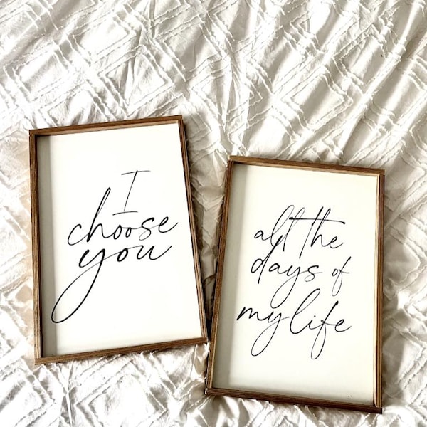 I Choose You Sign - Etsy