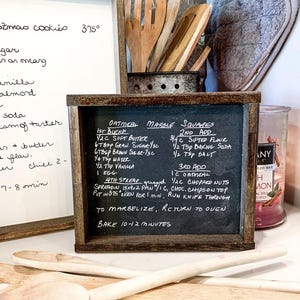 Your Handwritten Recipe/letter Transferred to UV Printed Wooden Framed ...