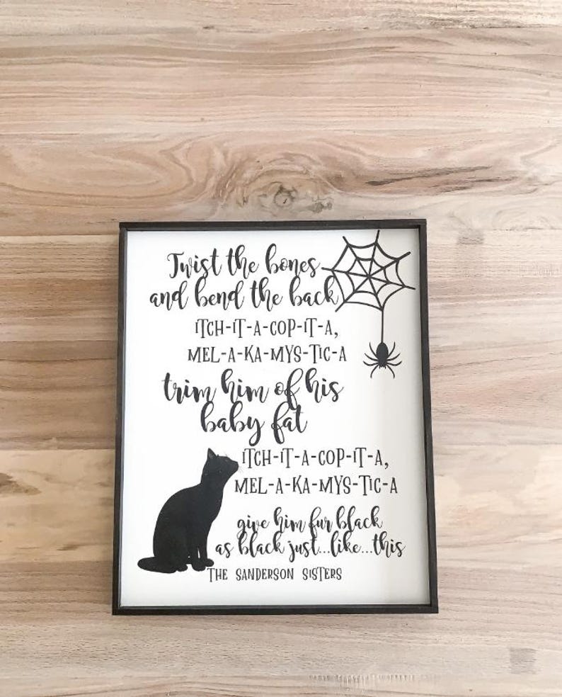 Sanderson Sisters, Halloween, Hocus Pocus Framed Wood Sign - Etsy