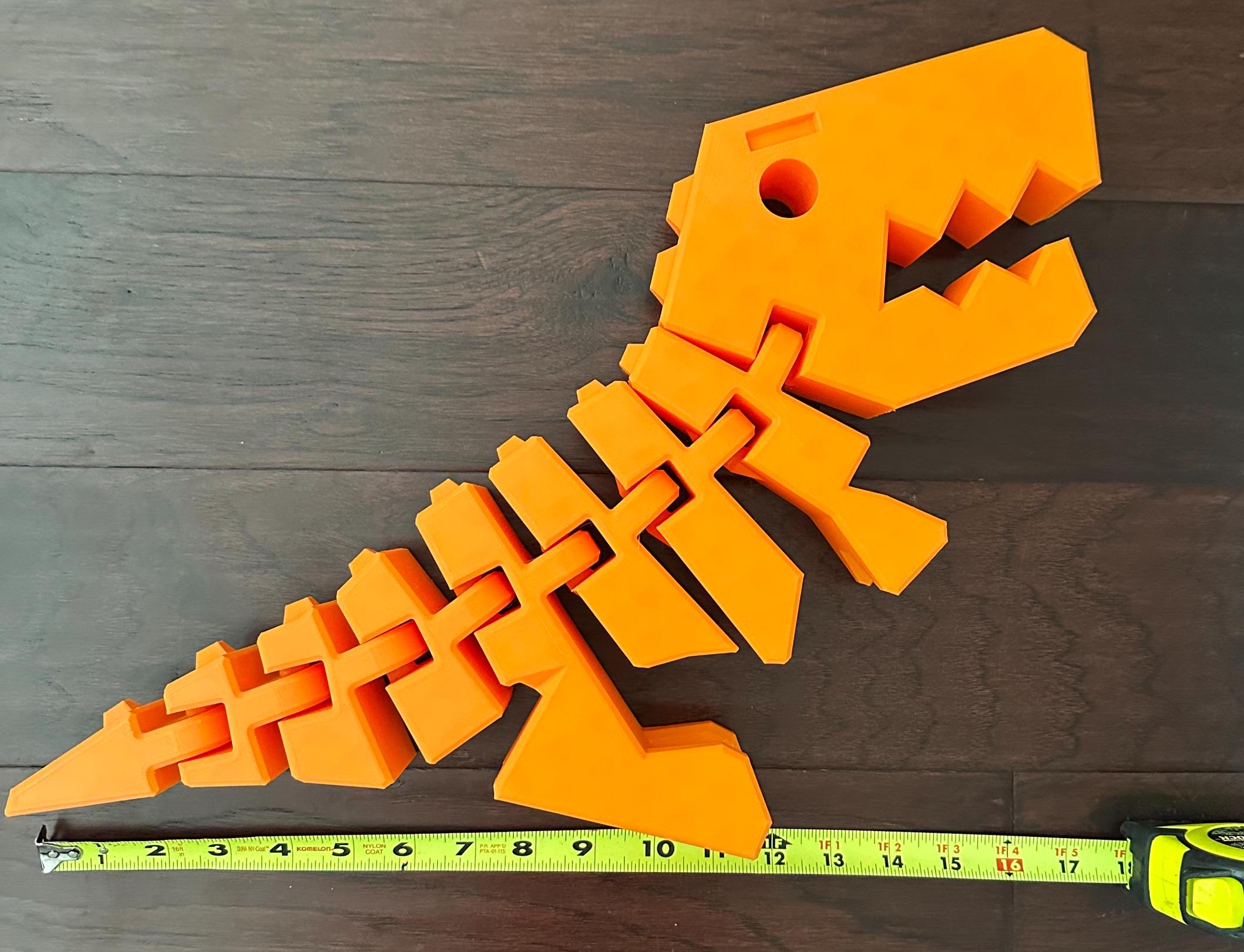 Extra Large 3D Printed Articulated T-rex (flexy-rexy) - Etsy