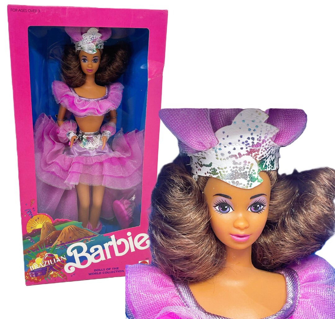 Vintage 1989 BRAZILIAN BARBIE Doll. STEFFIE Face. Dolls of the World ...