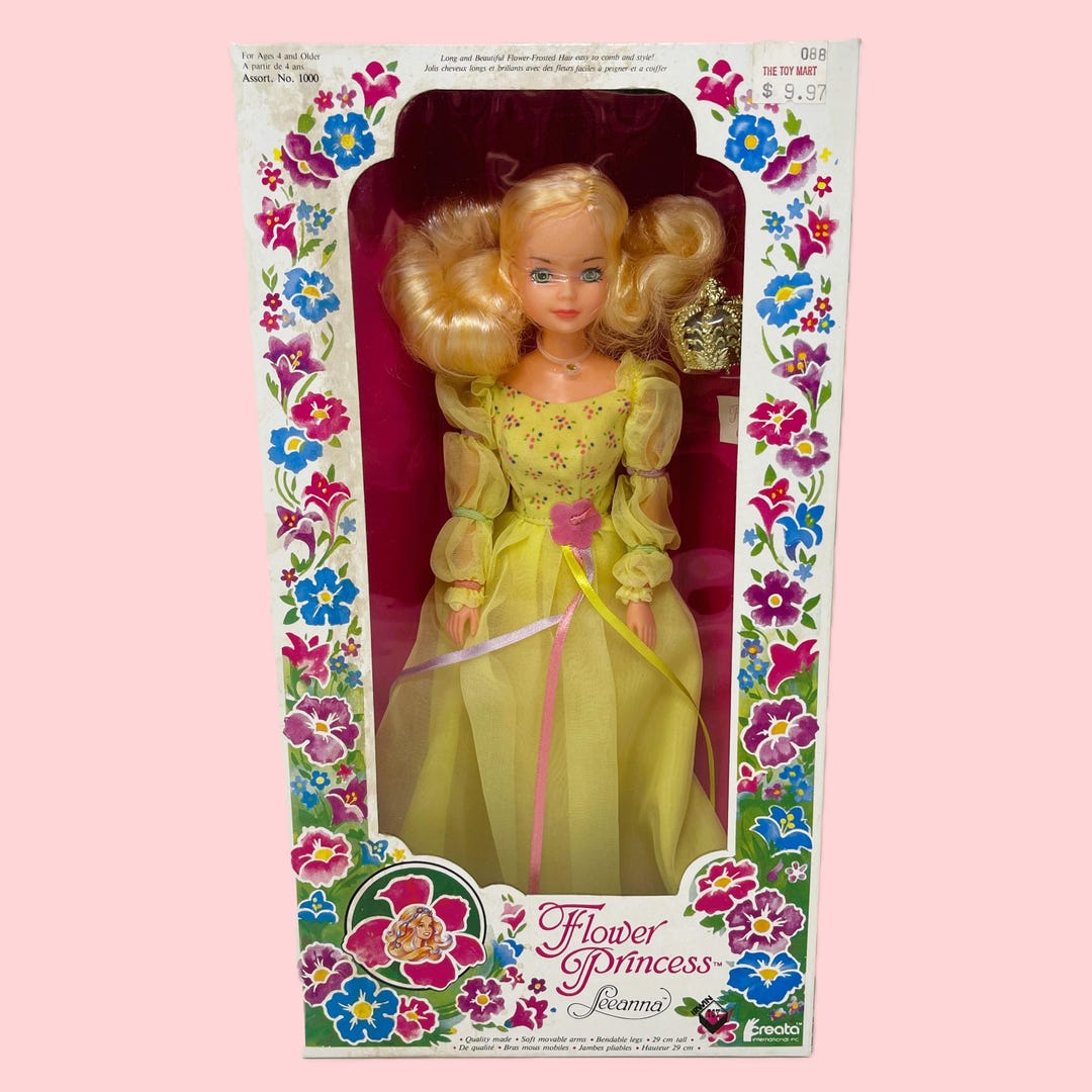 FLOWER PRINCESS Vintage Doll LEEANNA Creata 1982 Foreign Market ...