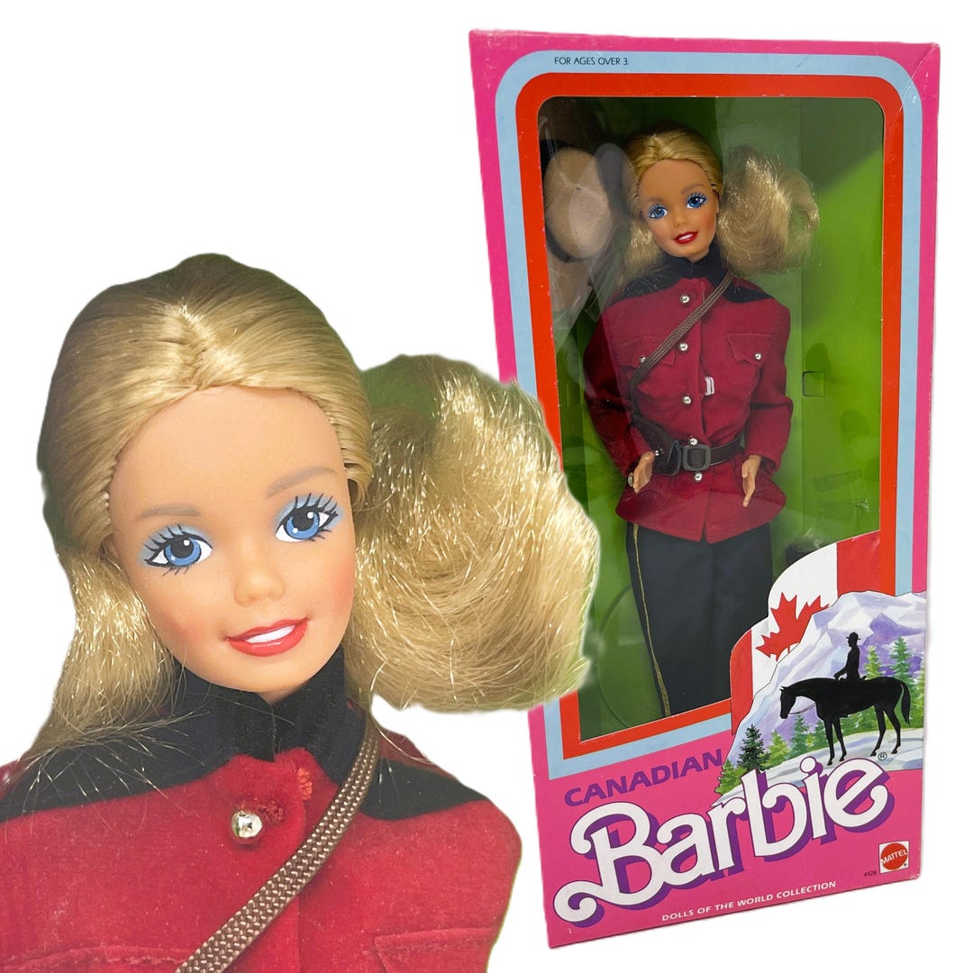 1987 Vintage CANADIAN BARBIE Doll. Dolls of the World Collector Edition ...