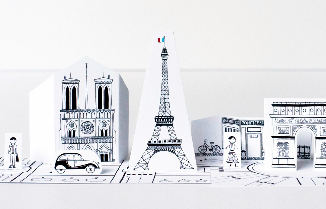 Paris Craft Kit Paper City - Etsy