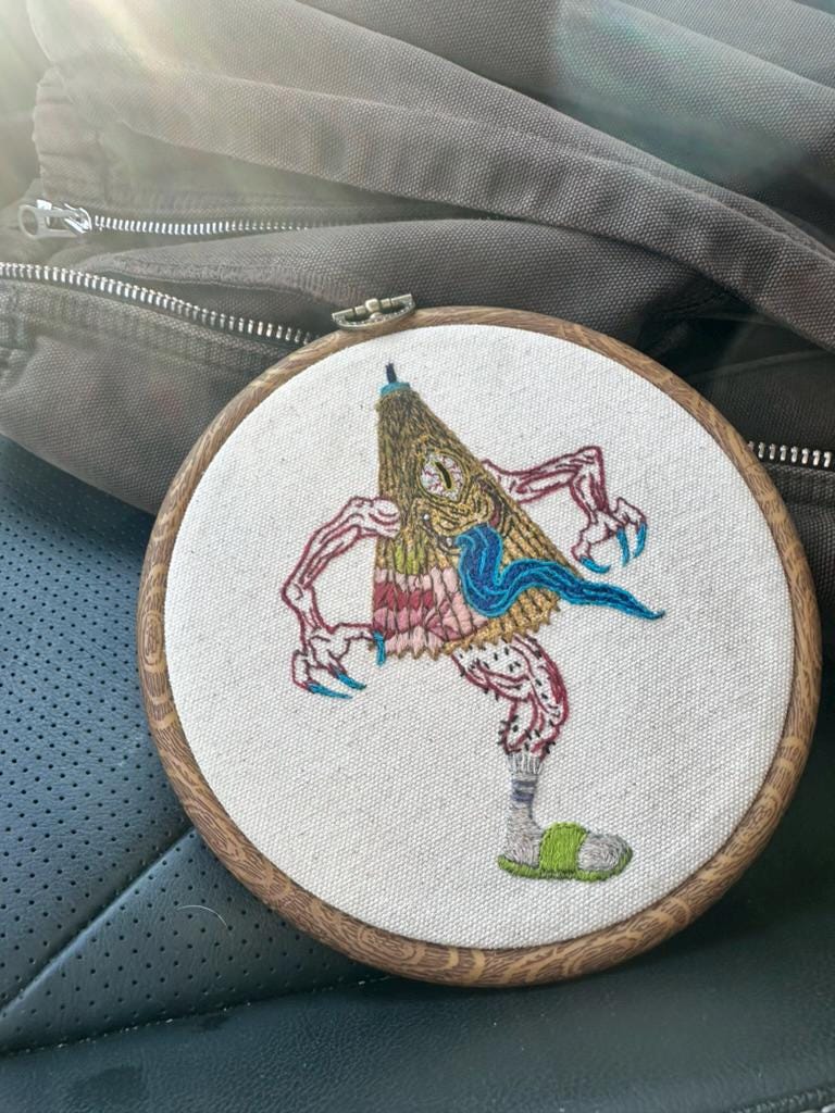 Kasa-obake Japanese Yōkai Embroidery Pattern - Etsy