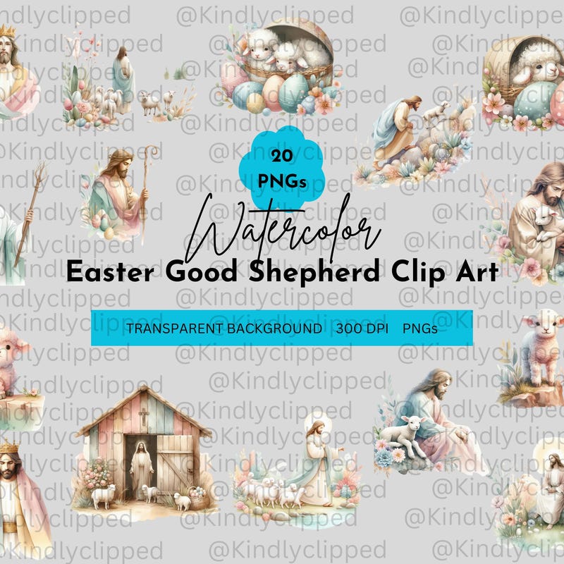Good Shepherd Clip Art - Etsy