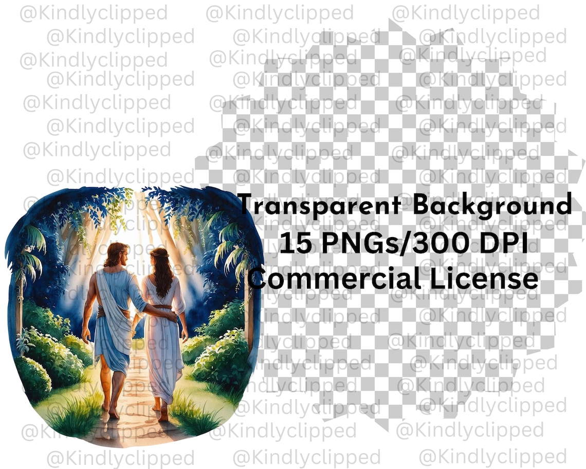 Watercolor Creation Story Clip Art Pack Seven Days of Creation Bible ...