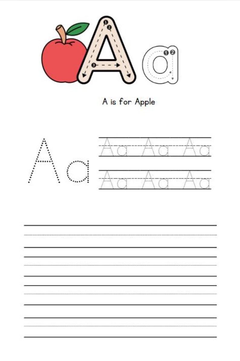 Letras del alfabeto ABC para trazar - Etsy México