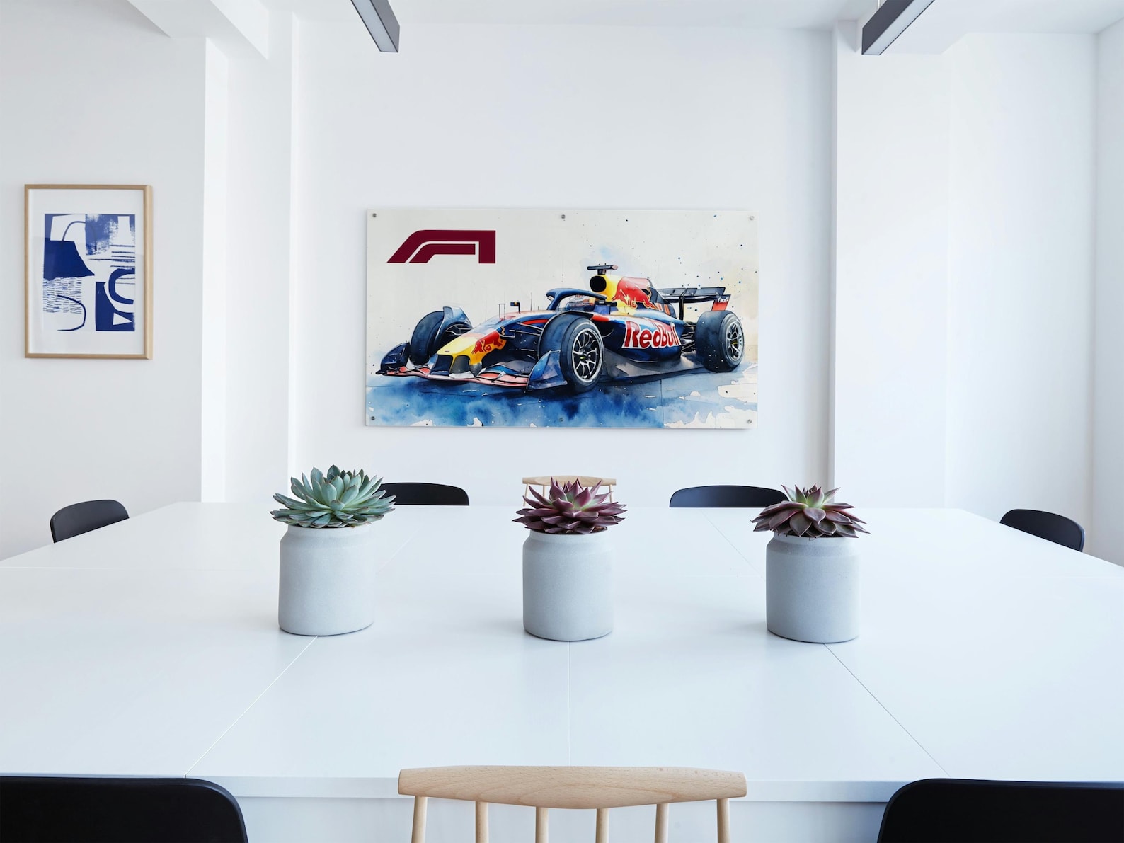 Formula One Racing Car Watercolour Digital Print – High-speed F1 Wall ...
