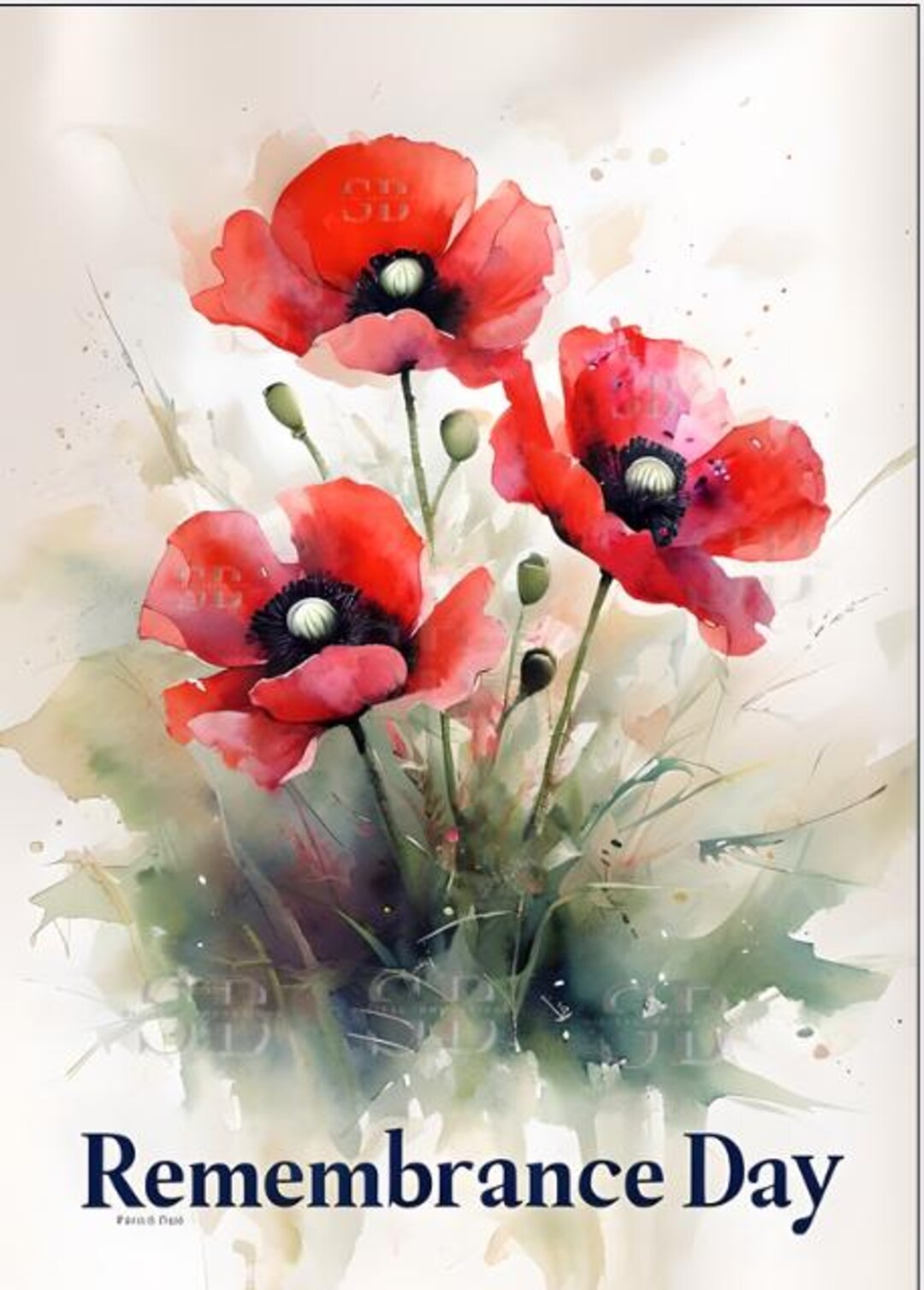 Remembrance Day Poppy Wall Art | Lest We Forget Print | Memorial ...