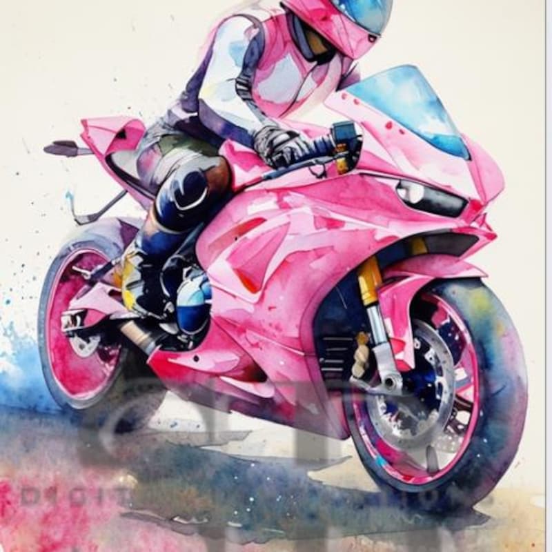 Pink Sportbike - Etsy