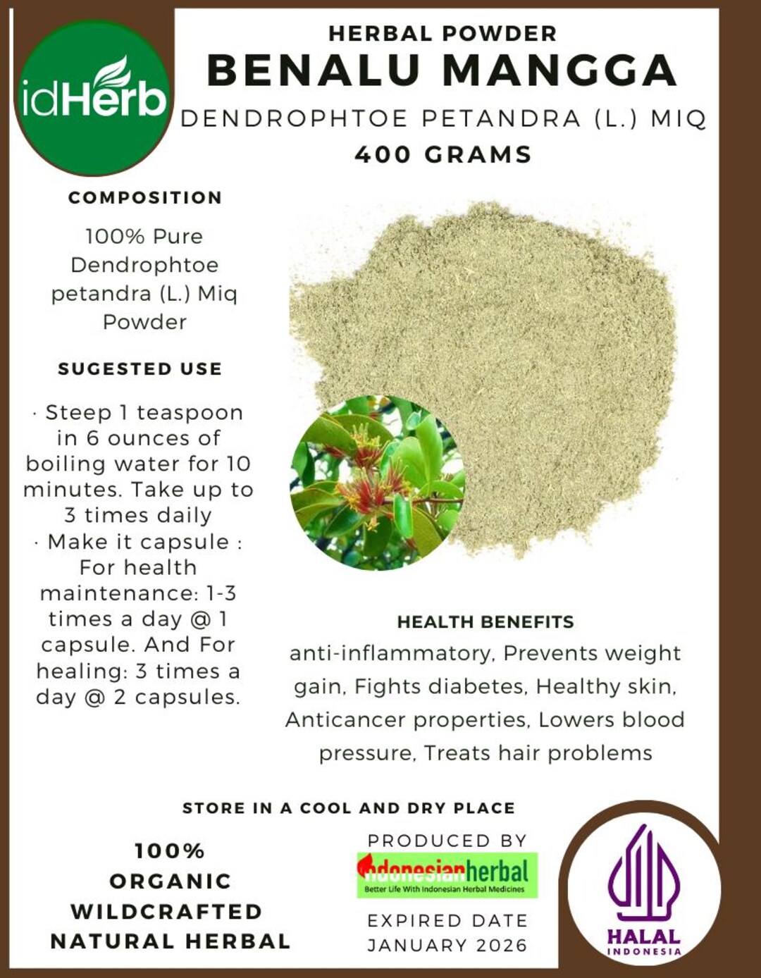 Organic Mango Mistletoe Powder – Wildcrafted Dendrophtoe Petandra - Etsy