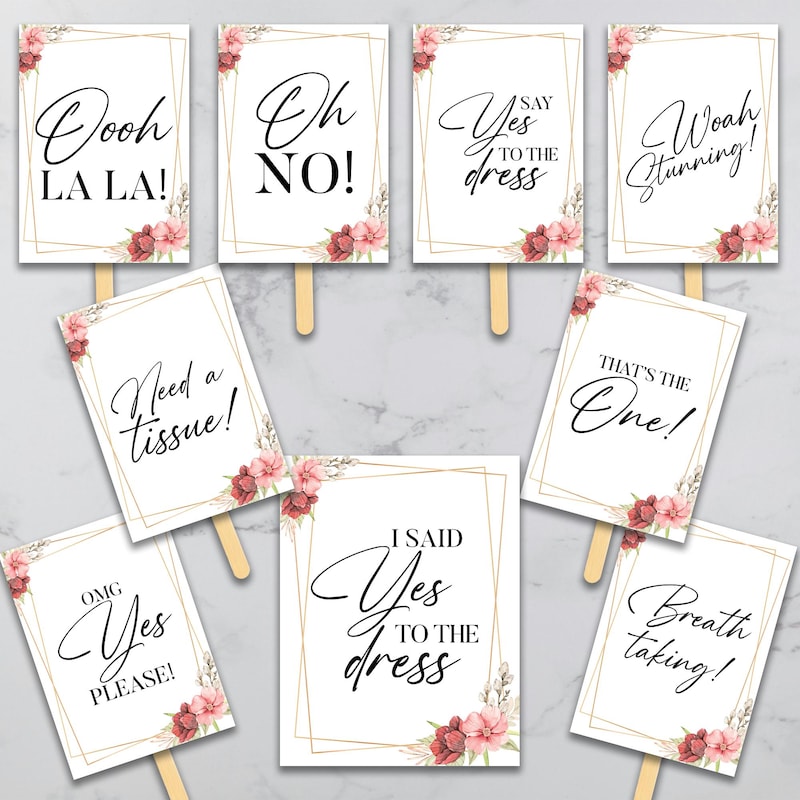 Digital Say Yes Signs - Etsy UK