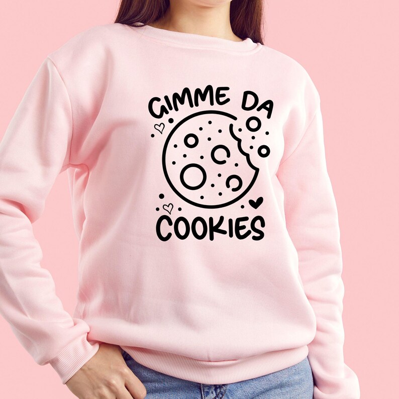 Gimme Da Cookies SVG | Cute Cookie Monster SVG | Kids Cookie Shirt Print | Decal Cut File for ...
