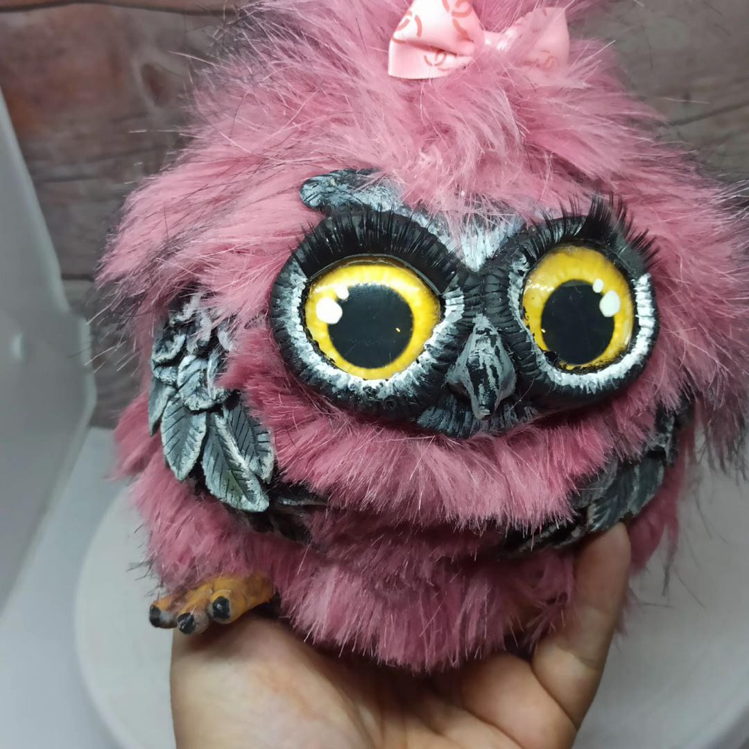Interior Toy, Owl, Eagle Owl, Fur Owl, Room Decoration, Gift, Fur Toy ...