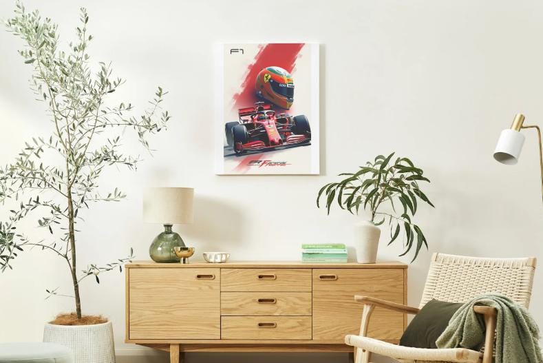 F1 Poster, Ferrari Poster, Ferrari F1, F1 Merch, Formula 1 Poster ...