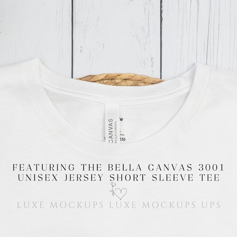 Bella Canvas 3001 Mockup | Heather Forest T-shirt on Female Model ...
