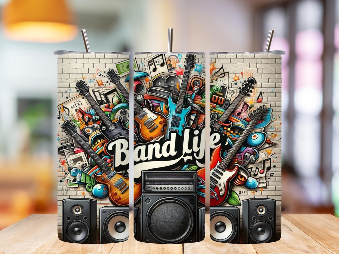 Band Life Tumbler Wrap: Music Sublimation Design (digital Download) - Etsy