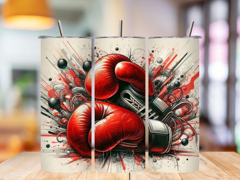 Boxing Tumbler Wrap: Sport Fitness Sublimation Design (digital Download ...