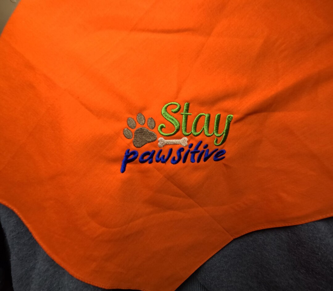 Stay Pawsitive - Embroidery Machine Instant Download - Formats = Csd, Dst, Exp, Hus, Jef, Pec ...