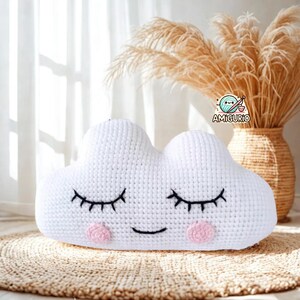 Crochet Cloud Pattern PDF - Cute Amigurumi Toy Tutorial, Soft Plush ...