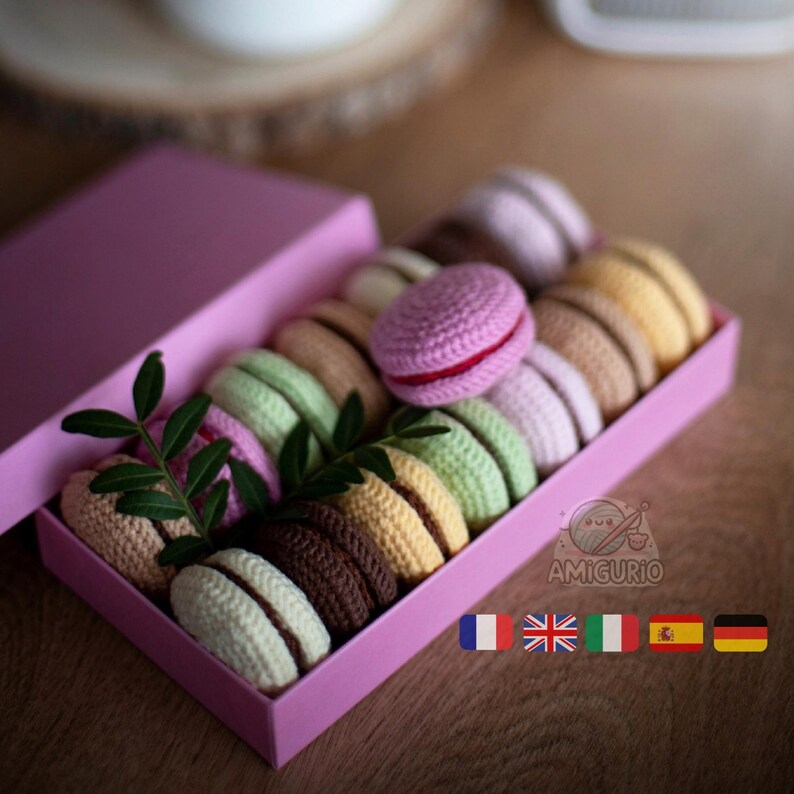 Macaron Amigurumi Crochet Pattern PDF - Cute Dessert Decor - Etsy