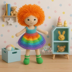 Amigurumi Girl Doll Pattern PDF - Cute Handmade Toy Tutorial - Etsy