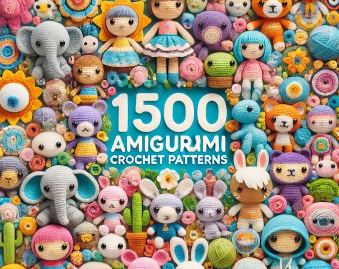 1500 Amigurumi Crochet Patterns | Mega Crochet Pattern Bundle ...