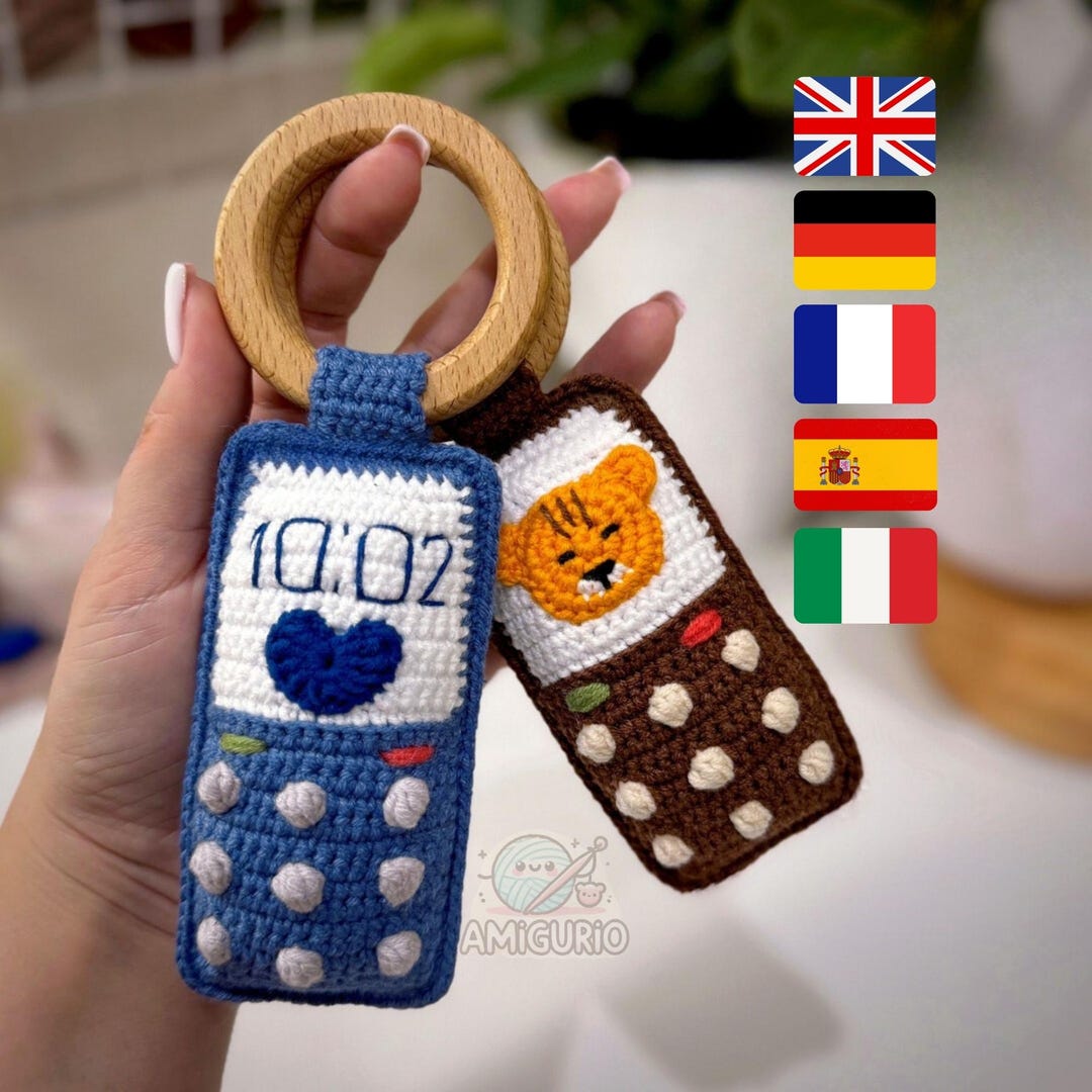 Amigurumi Phone Crochet Pattern: Baby Rattle Toy (PDF Pattern) - Etsy
