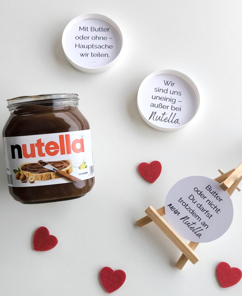 Friendship Printable Nutella Lid | Butter Question | Love Printable for ...