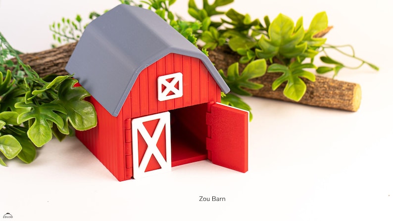 3D Printed Articulated Barn Set, Animal Fidget Toy - Etsy