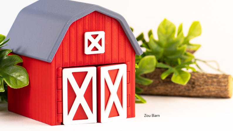 3D Printed Articulated Barn Set, Animal Fidget Toy - Etsy