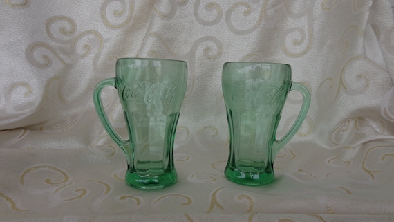 Vasos De Coca Cola Verdes Y Pesados Mini Refrigerador Portatil