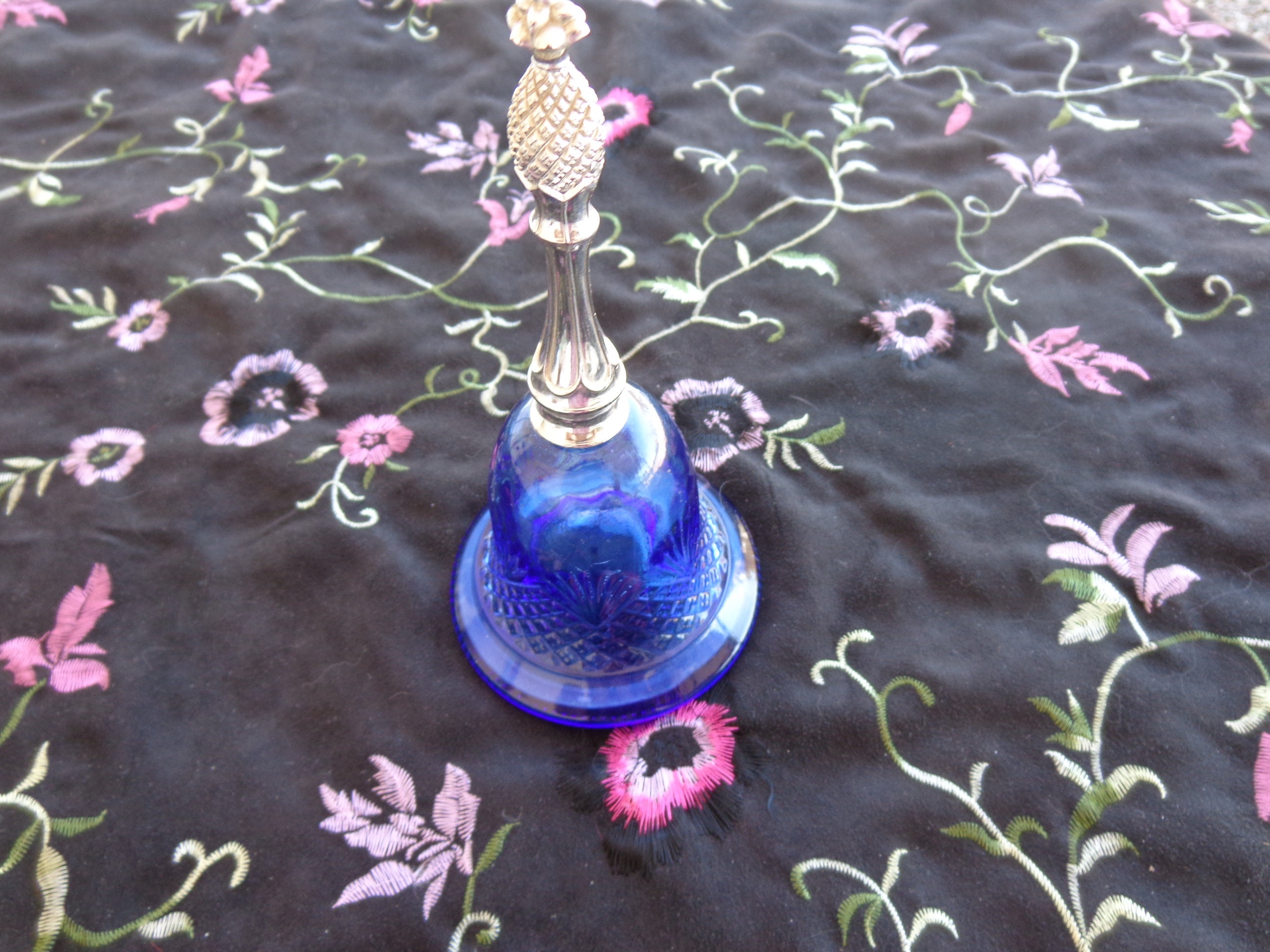 AVON BLUE BELL Glass 7" Cologne Bell Shaped Container - 1970's - Bell ...