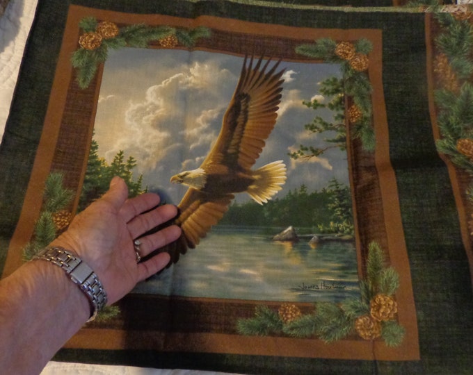 EAGLE FABRIC PANEL Fabric Panel by James Hautman Cranston Fabric - 45"w ...