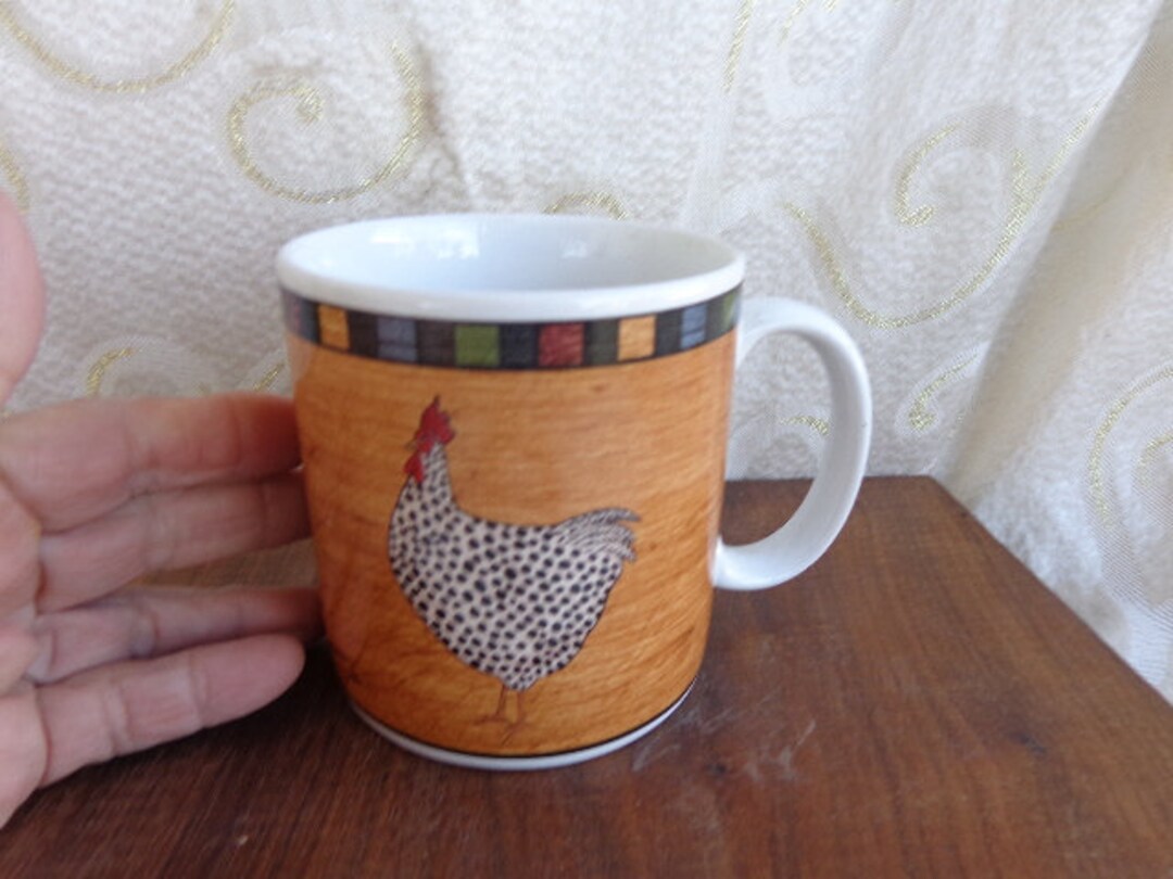 WARREN KIMBLE HEN Mug - Brandon House -3 3/4"h X 3 1/2"d - Spotted Hen ...