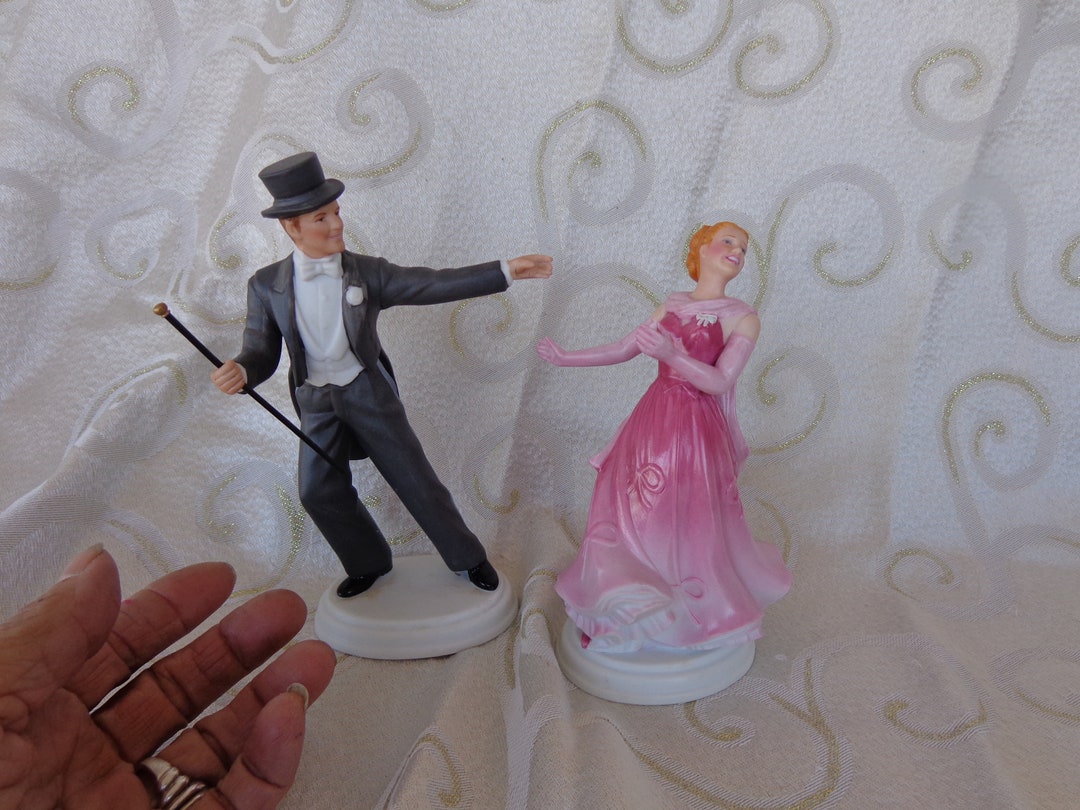 FRED ASTAIRE and Ginger ROGERS Avon Figurine - 6 1/4" H Ginger 7"h Fred ...
