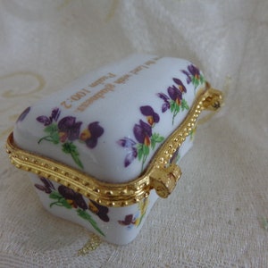 Vintage Imperial Porcelain Hinged Tiny Trinket or Ring Box - Etsy