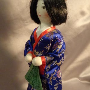 GEISHA NUTCRACKER DOLL - 12"h - Hand Painted Wooden Japanese Geisha ...