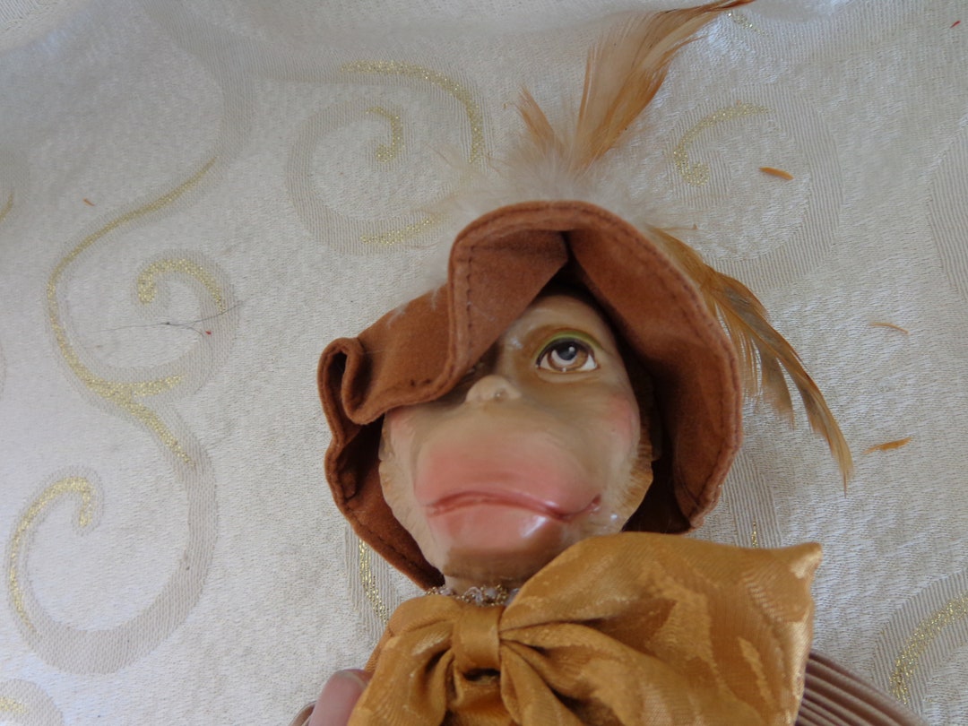 KLESKI MONKEY JESTER Doll - 13"h - Katherine's Collection French Monkey ...