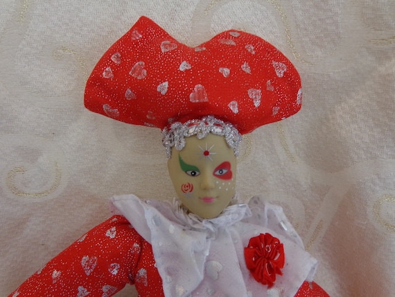SUGAR LOAF CLOWN 17 1/2 Non Porcelain Clown Jester Doll - Etsy