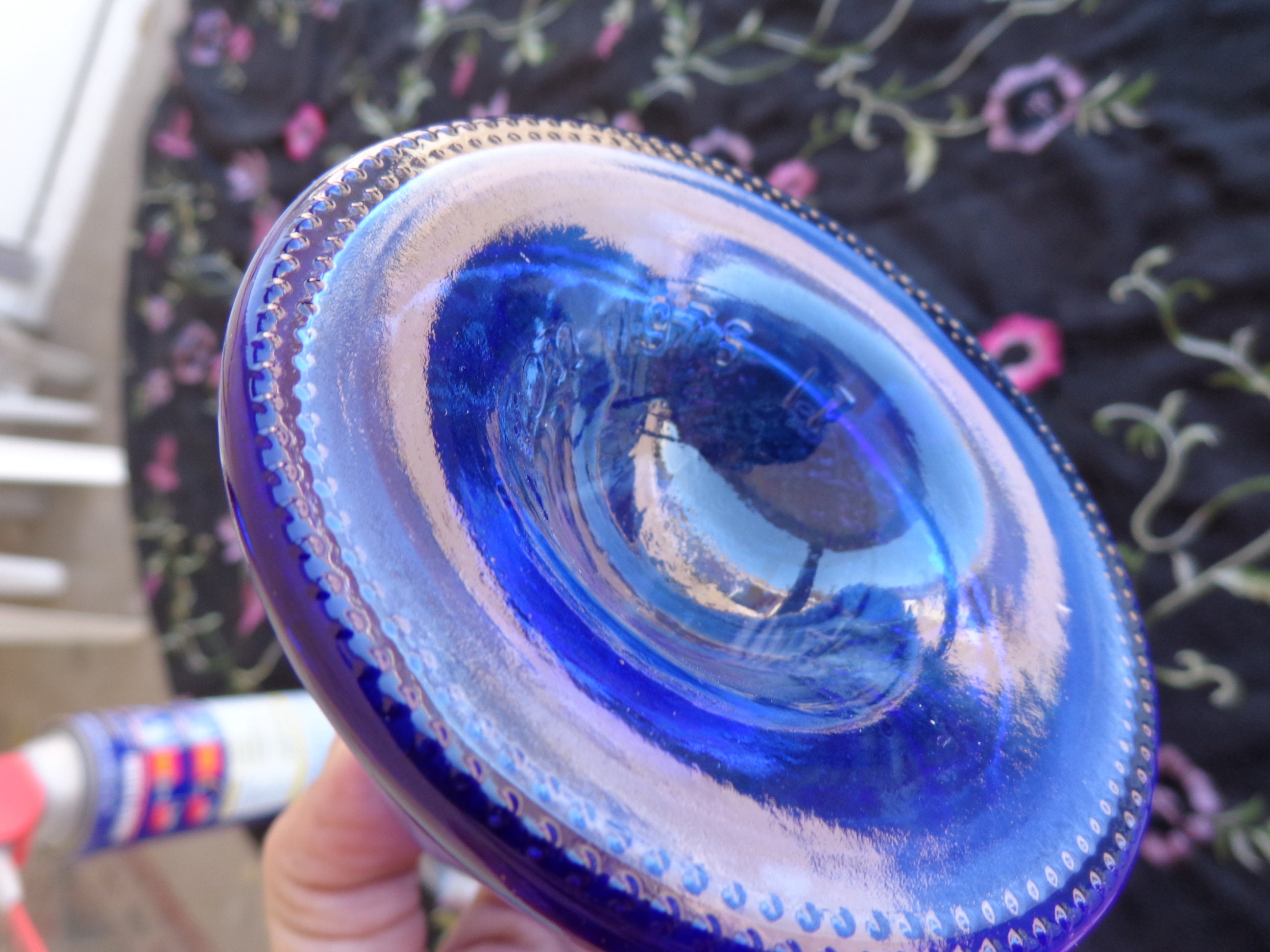 AVON BLUE BELL Glass 7" Cologne Bell Shaped Container - 1970's - Bell ...