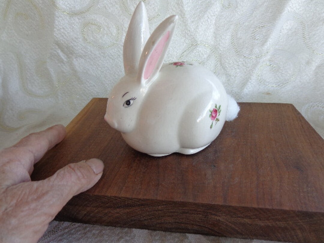 RABBIT COTTON BALL Dispenser 4 1/4 L X 4 H X - Etsy