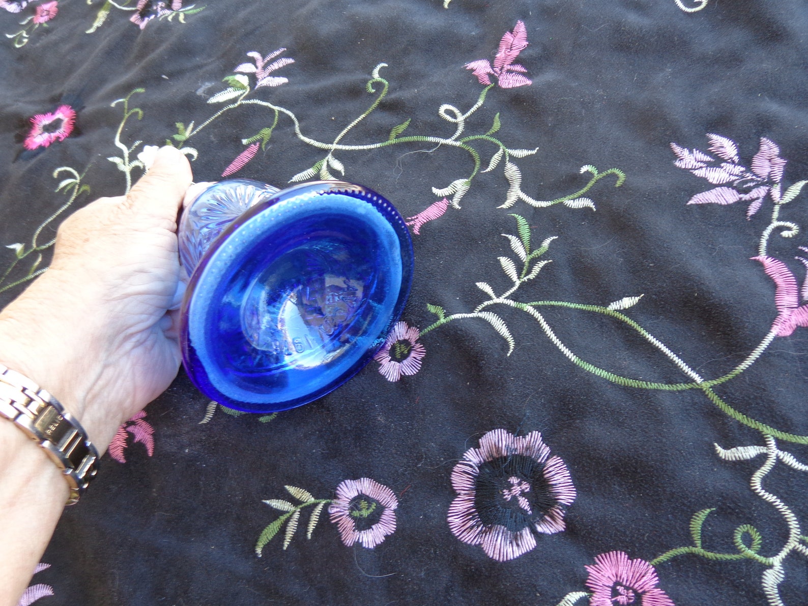 AVON BLUE BELL Glass 7" Cologne Bell Shaped Container - 1970's - Bell ...
