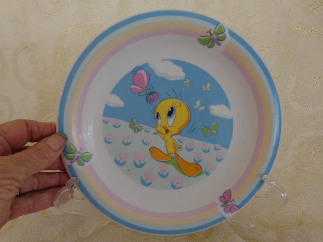 TWEETY BIRD PLATE by Gibson - 8" - Ceramic Looney Tunes Tweety Bird ...