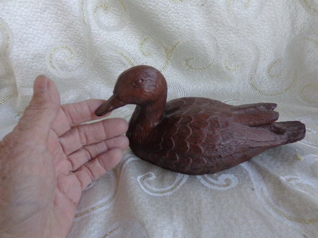 RED MILL DUCK Resin Duck Figurine - 1980's -8"l X 3 3/4"h X 3 1/2"w ...